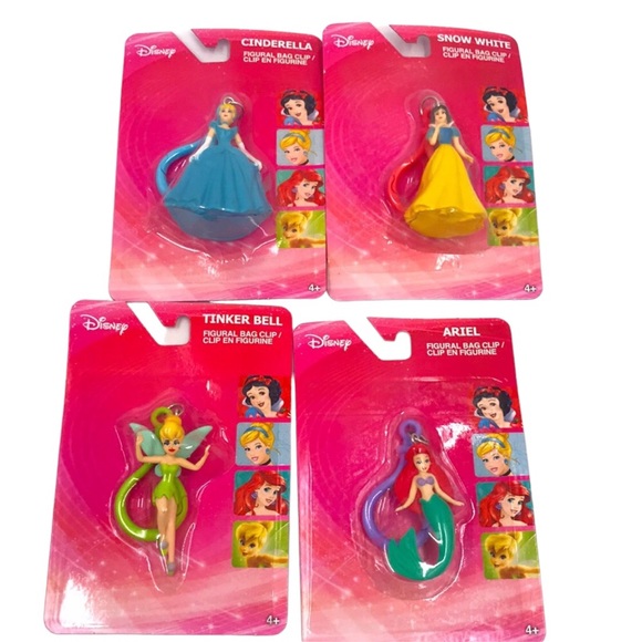 Disney | Accessories | Disney Princess Collection Bag Clip Bundle Set ...